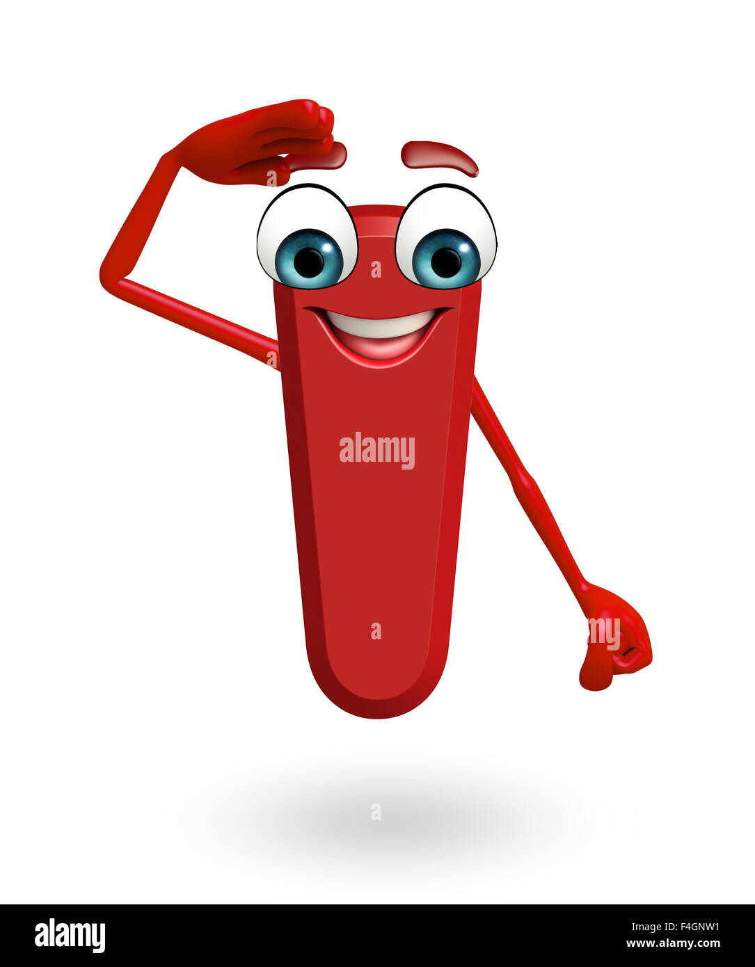 3d rendered illustration of alphabet I Cartoon Character Stock Photo ...