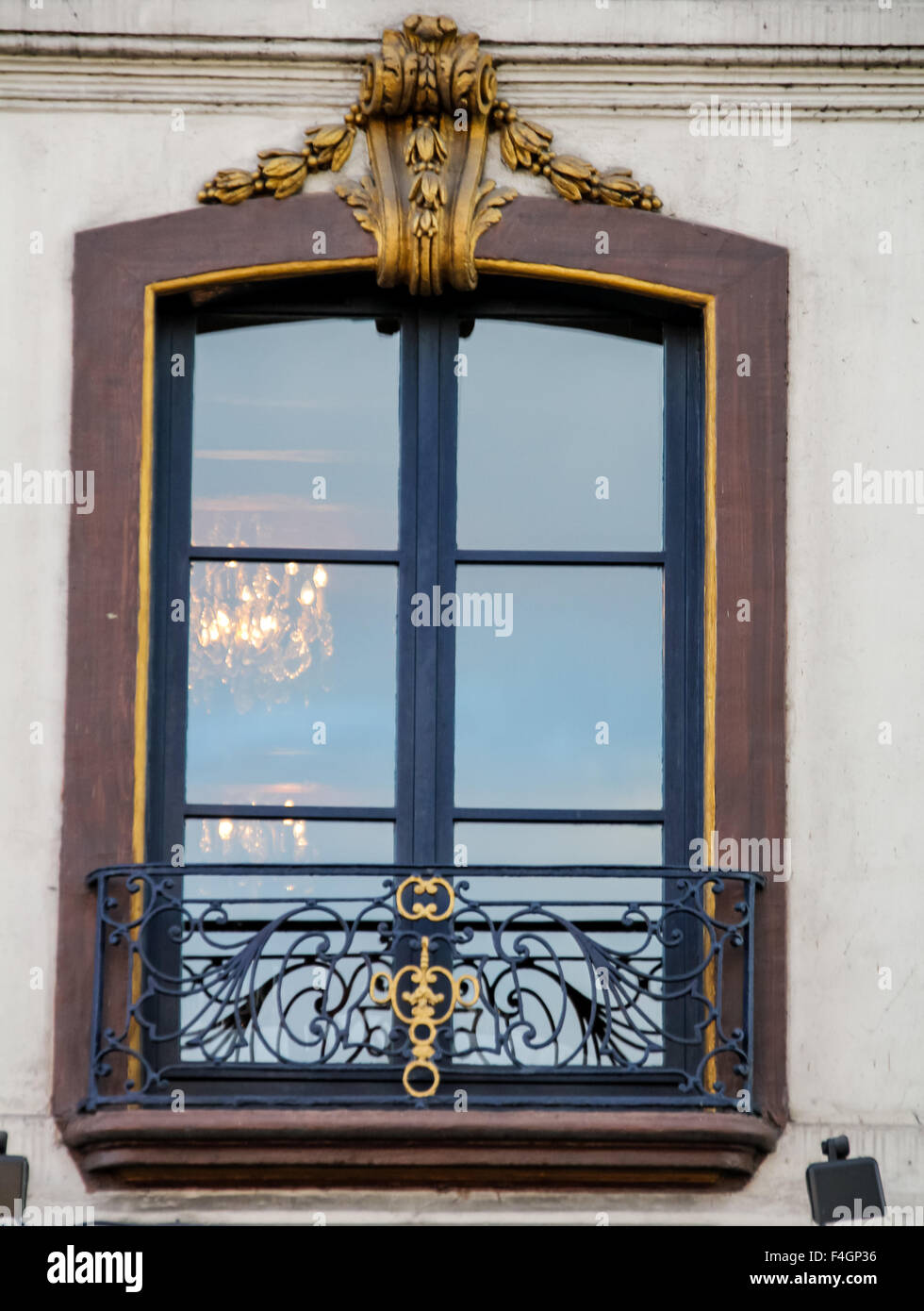 Traditional window from Paris, France Stock Photo - Alamy