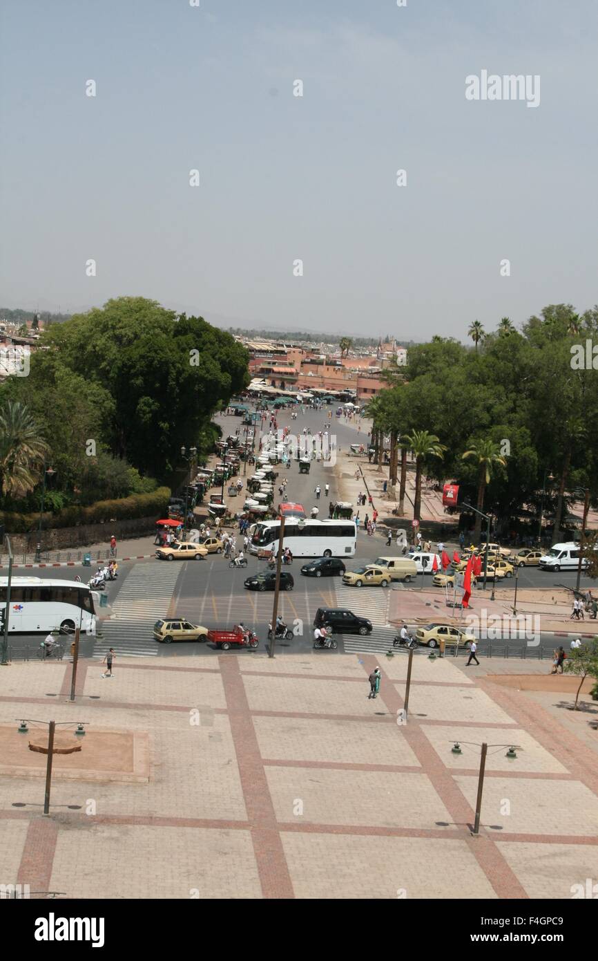 Morocco Marrakech Aerial View High Resolution Stock Photography and ...