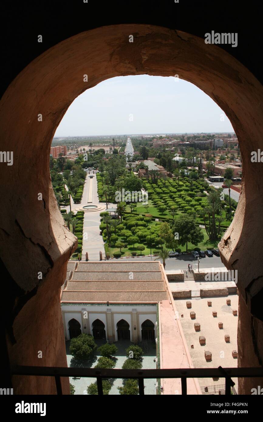 Marrakech top view hi-res stock photography and images - Alamy