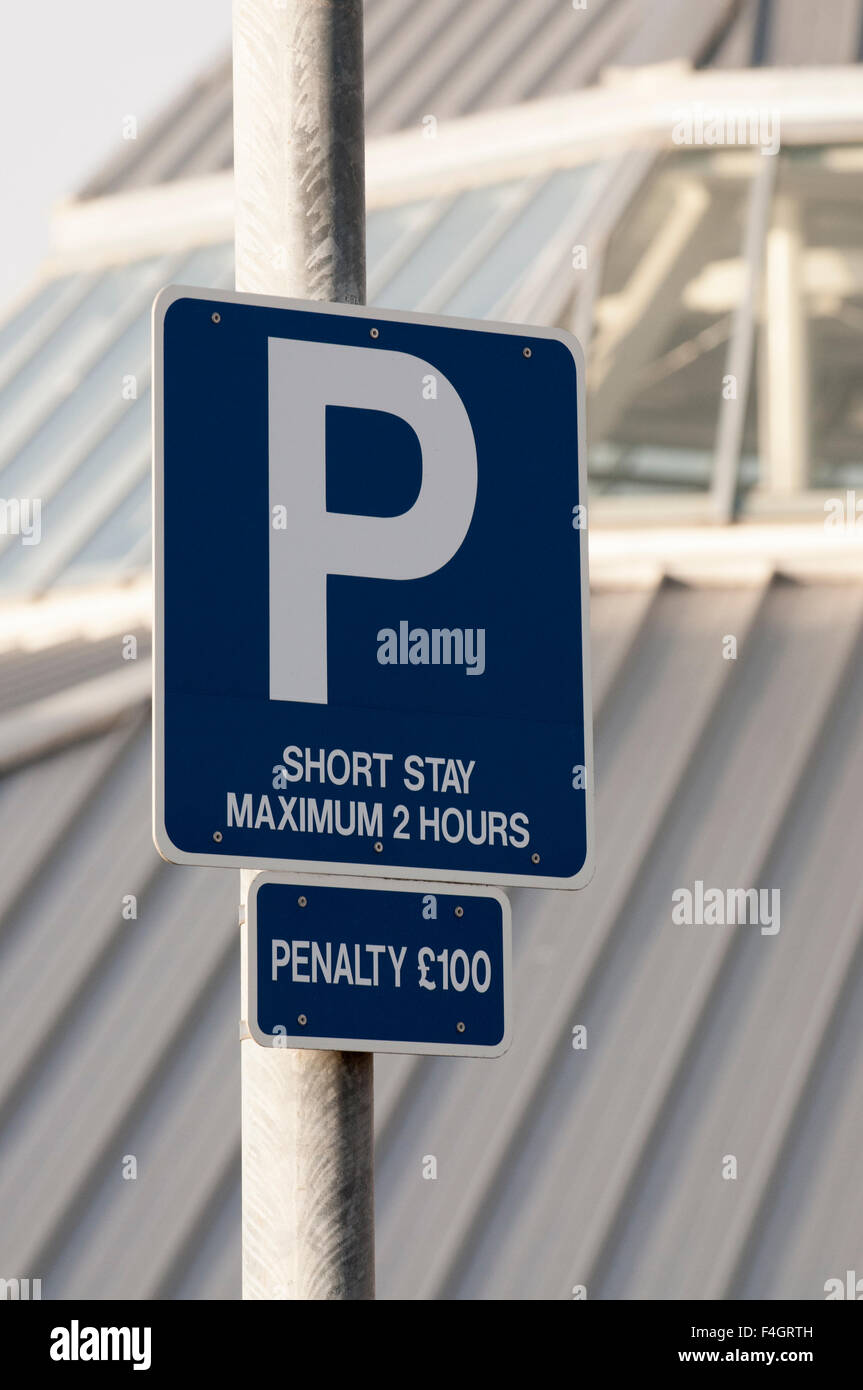 Parking information sign Stock Photo - Alamy