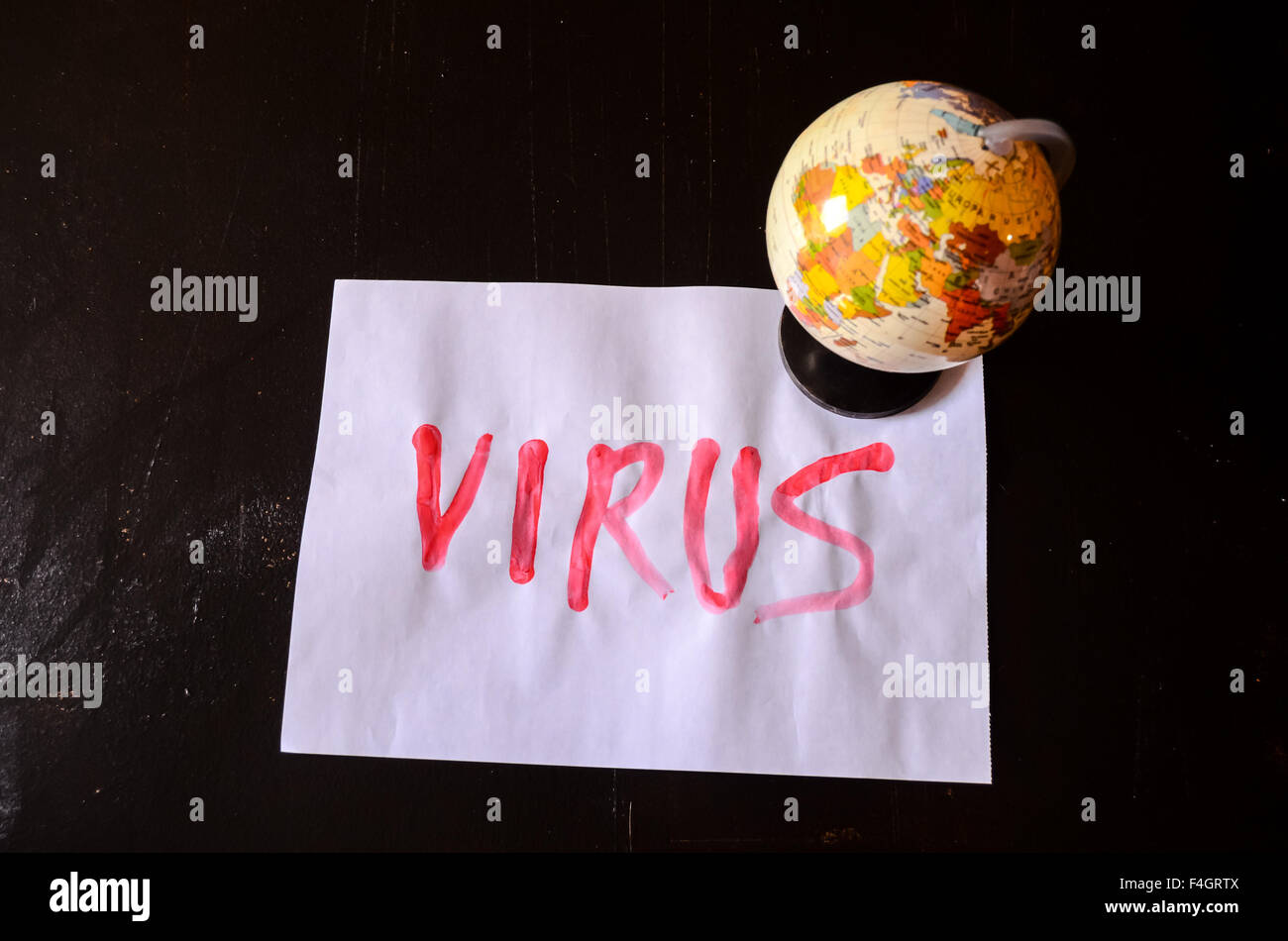 Word Virus Text Stock Photo - Alamy