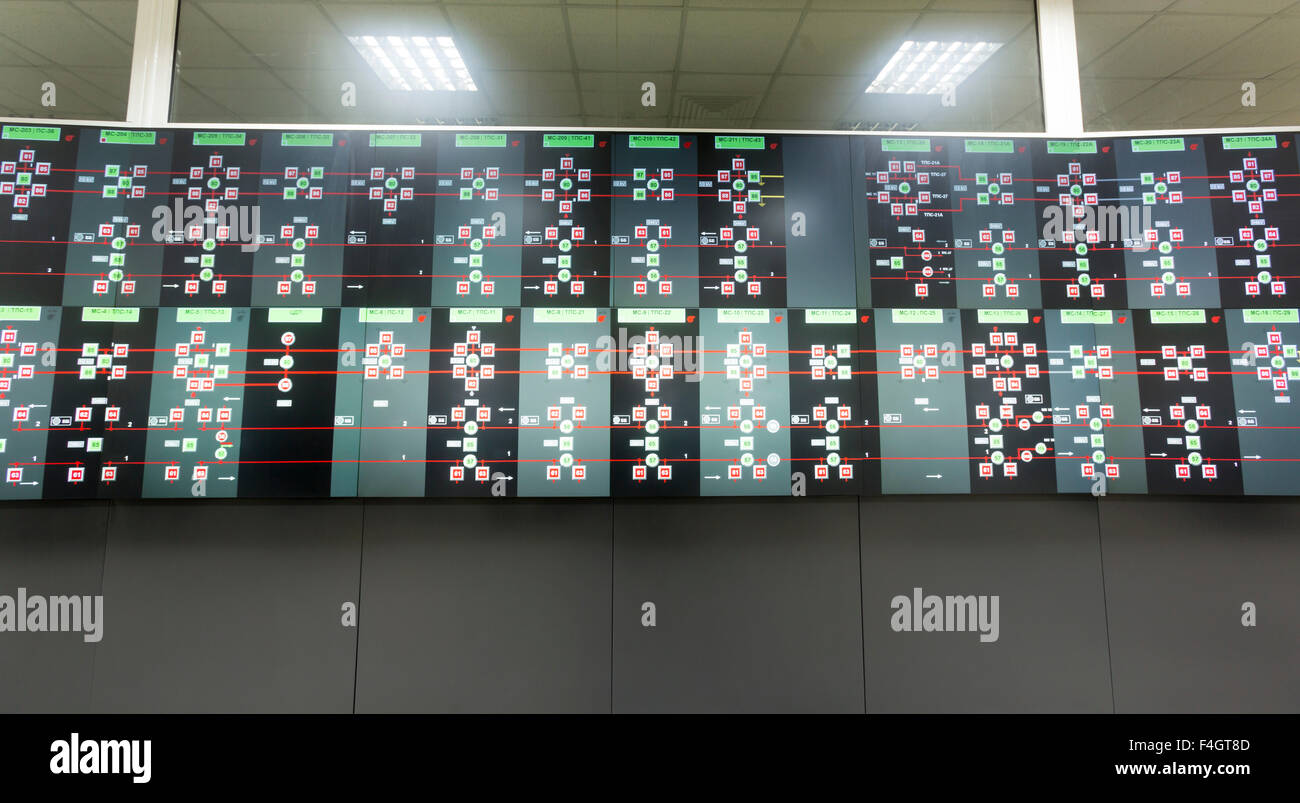 The control room of the subway traffic Stock Photo - Alamy