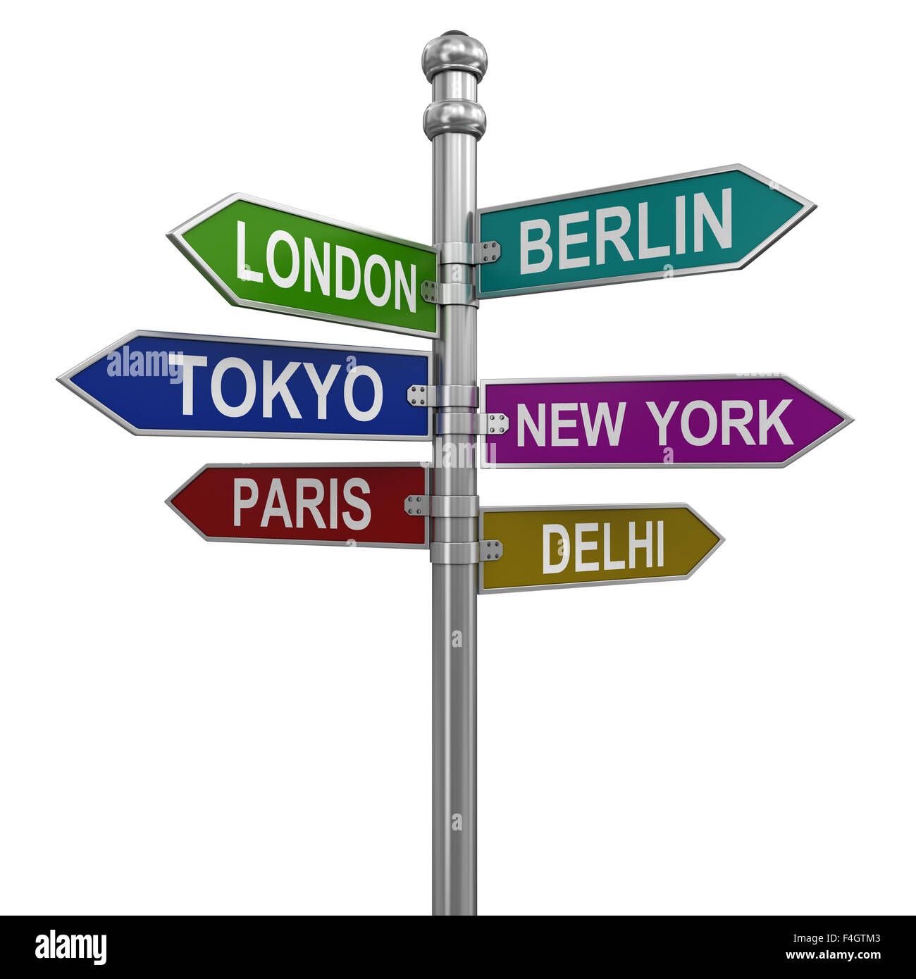 Sign Directions. Image with clipping path Stock Photo - Alamy