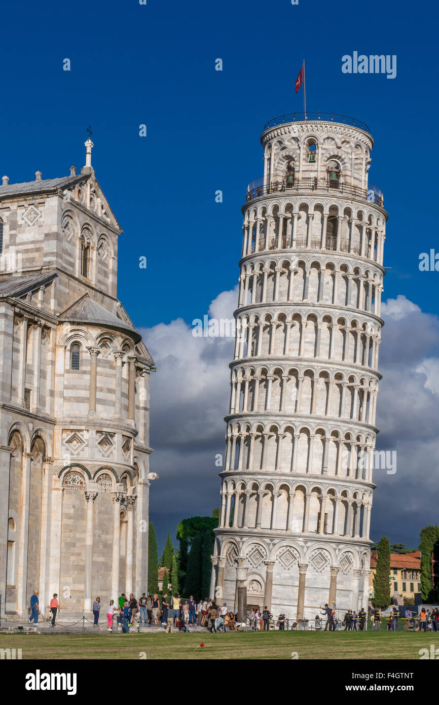 Campanile, Leaning Tower of Pisa, Pizza del Miracoli, Pisa, Province of ...