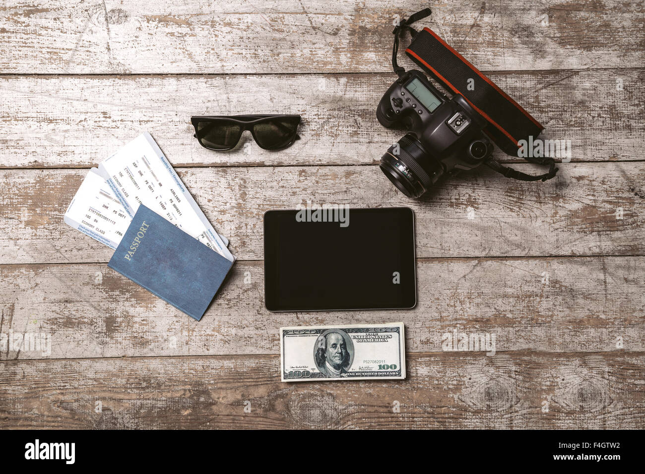 Creative concept for travel objects Stock Photo - Alamy