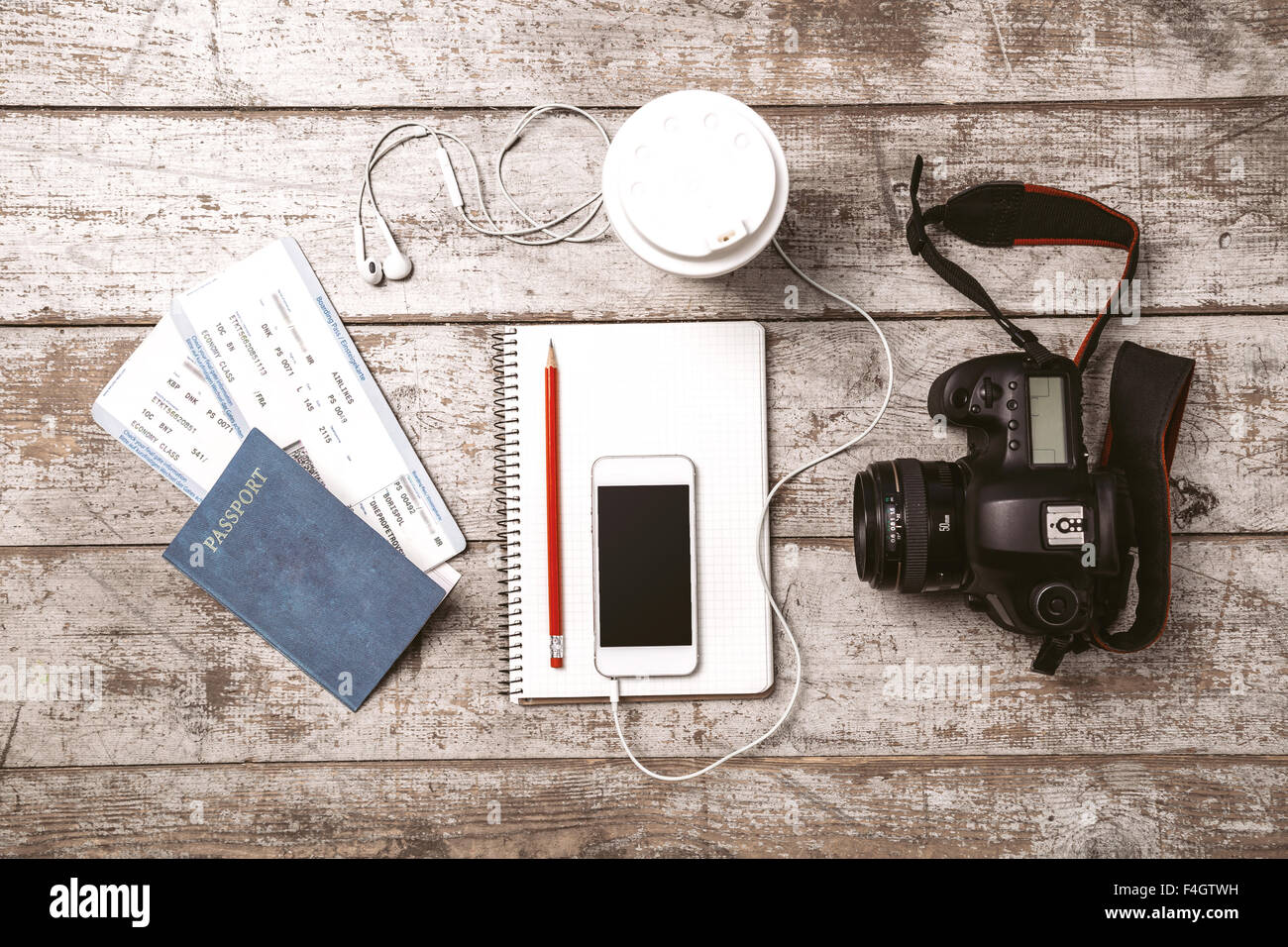 Creative concept for travel objects Stock Photo - Alamy