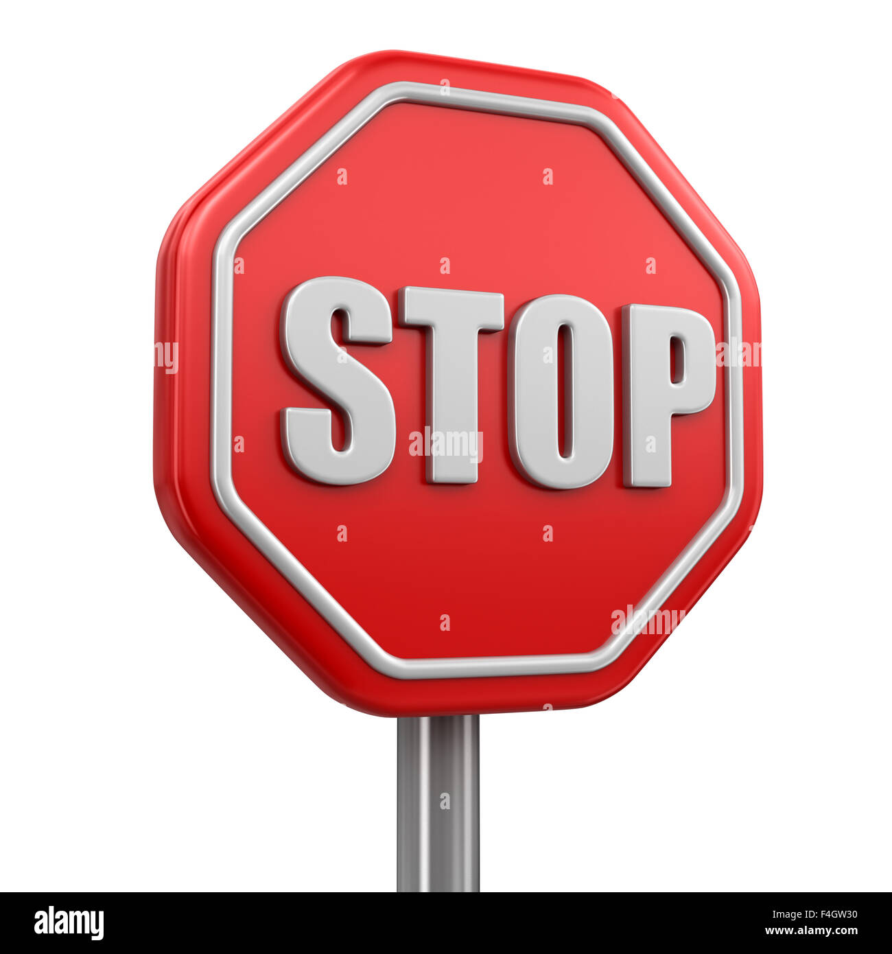 Stop sign (clipping path included Stock Photo - Alamy