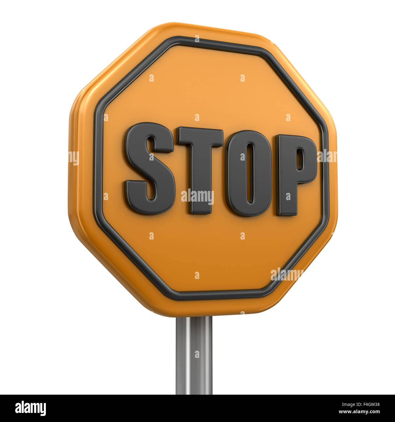 Stop sign (clipping path included Stock Photo - Alamy