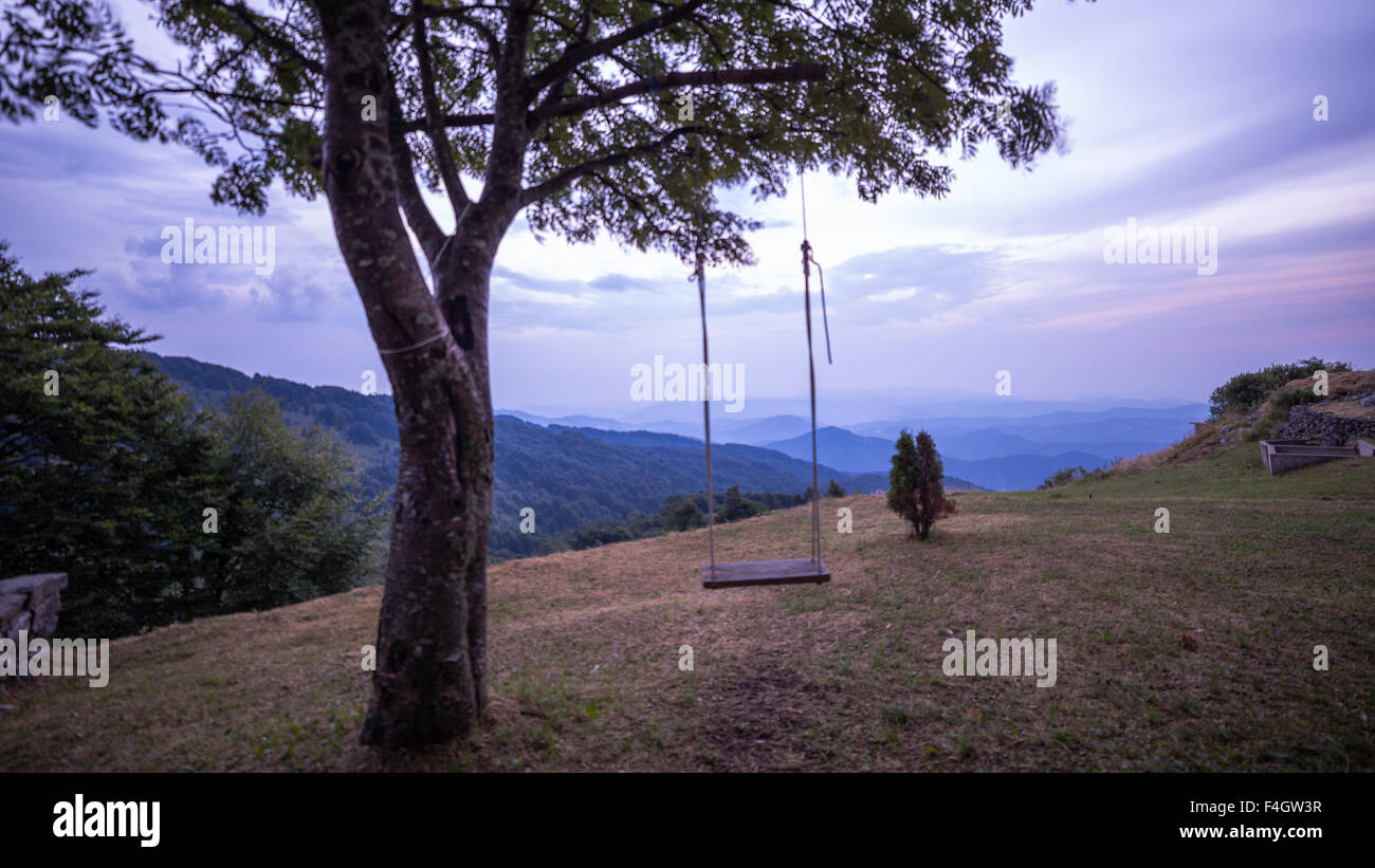 Trees moved by the wind hi-res stock photography and images - Alamy