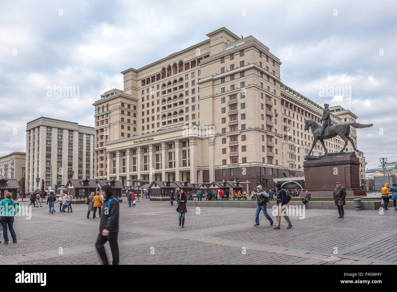 Moscow, Russia - October 14, 2015: Near the Kremlin and Red Square ...