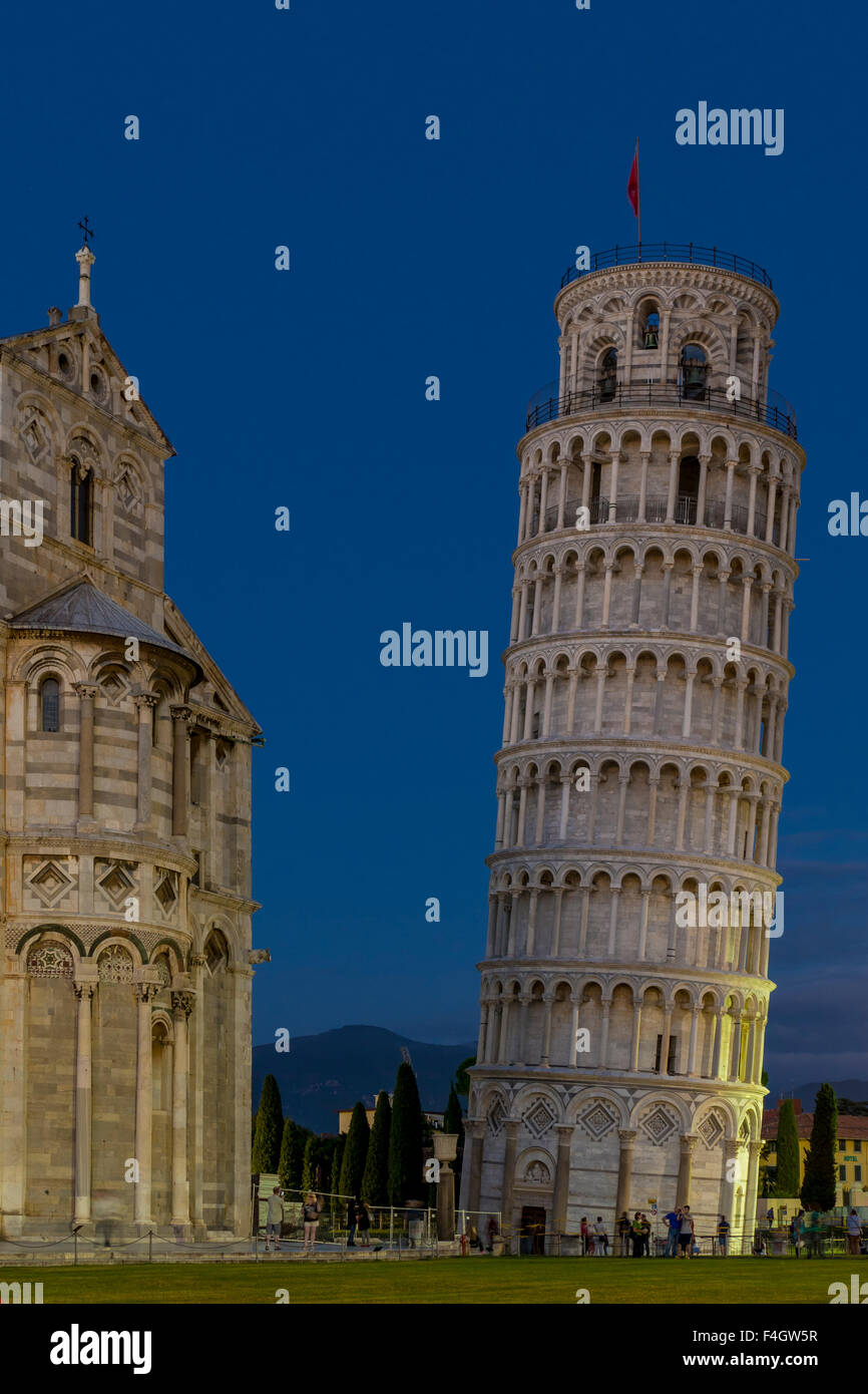 Campanile, Leaning Tower of Pisa, Pizza del Miracoli, Pisa, Province of ...