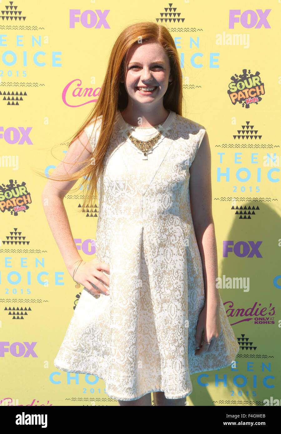 TEEN CHOICE 2015 Featuring: Clare Foley Where: Los Angeles, California ...