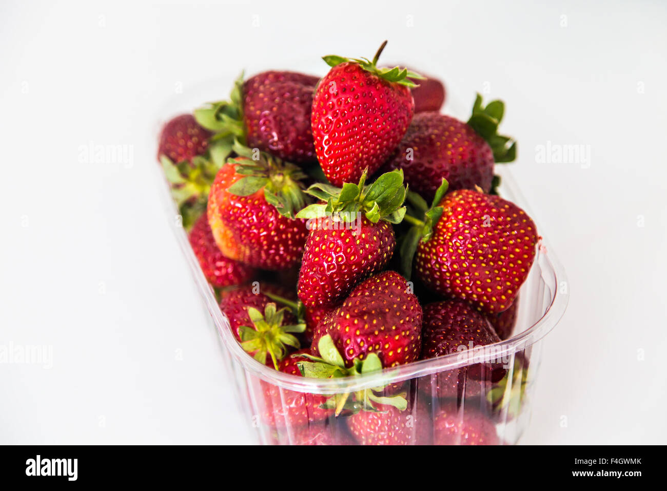 fresh strawberries in plastic package Stock Photo - Alamy