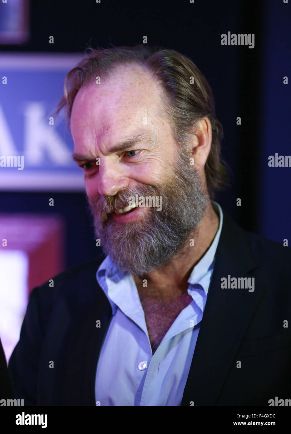 Hugo Weaving at the Dressmaker premiere in Melbourne, Australia October ...