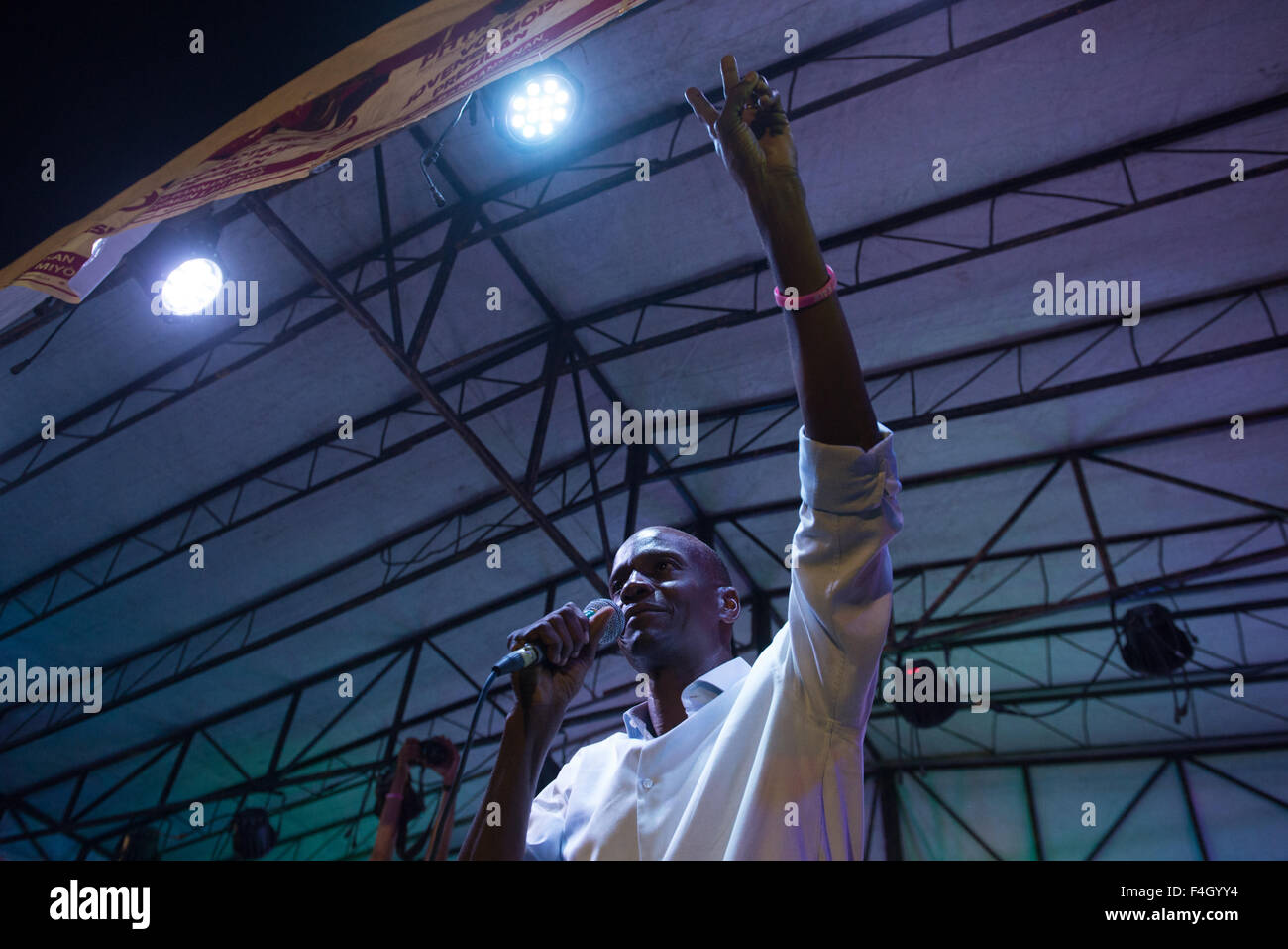 Port Au Prince, Haiti. 17th Oct, 2015. The Presidential candidate of ...
