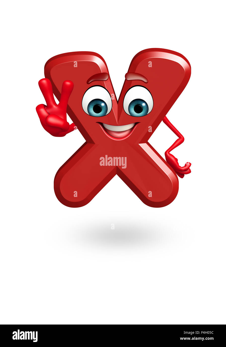 3d rendered illustration of alphabet X Cartoon Character Stock Photo Alamy