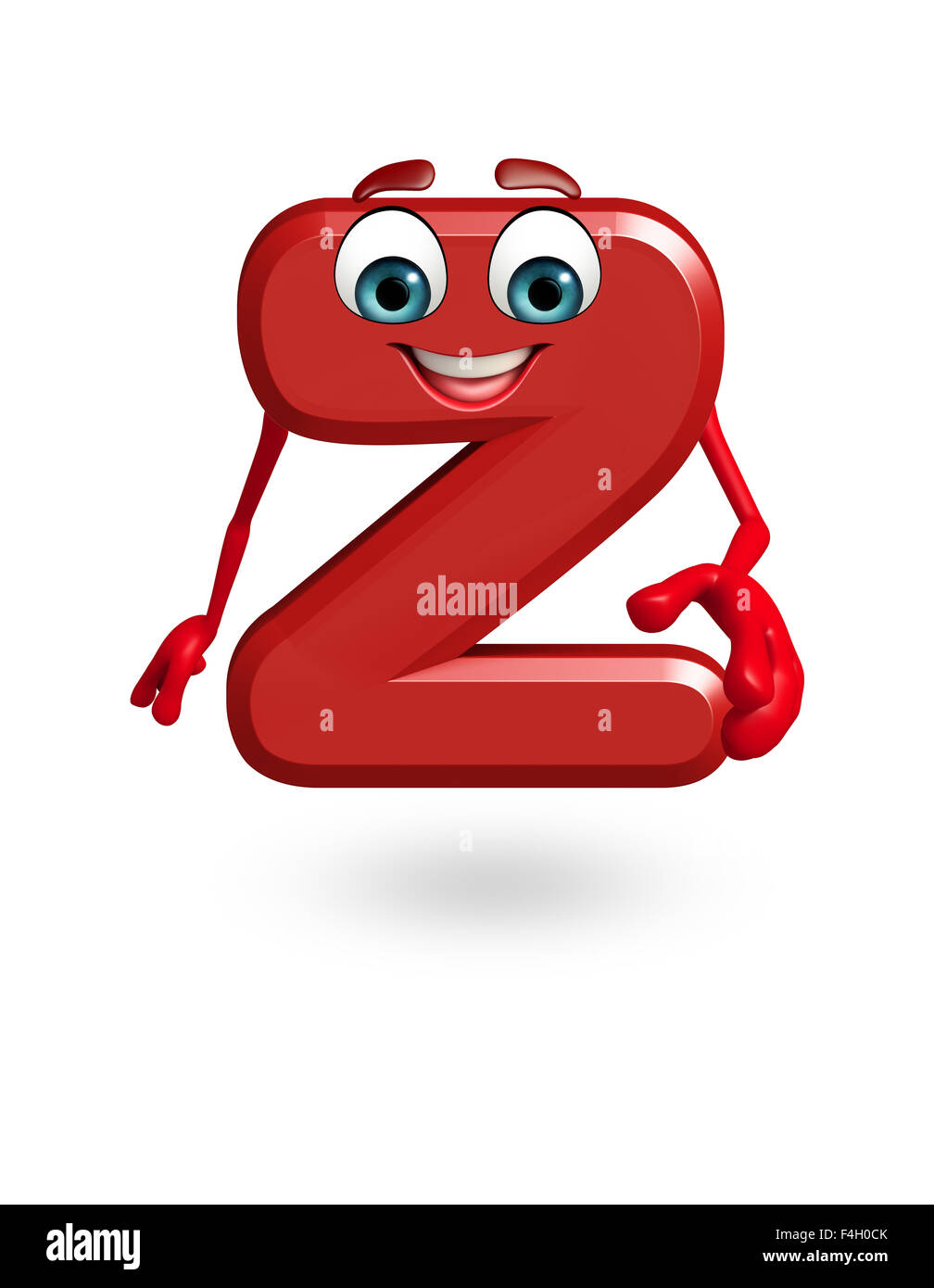 3d rendered illustration of alphabet Z Cartoon Character Stock Photo ...