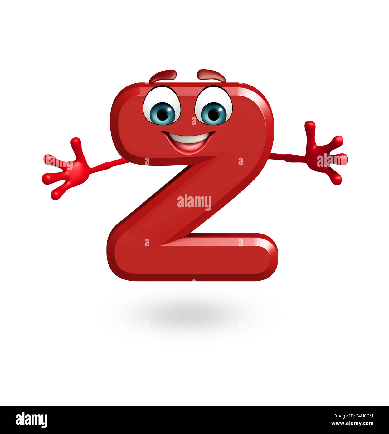 3d rendered illustration of alphabet Z Cartoon Character Stock Photo ...