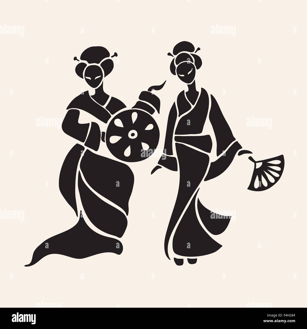 Beautiful Chinese Women Stock Vector Image & Art - Alamy