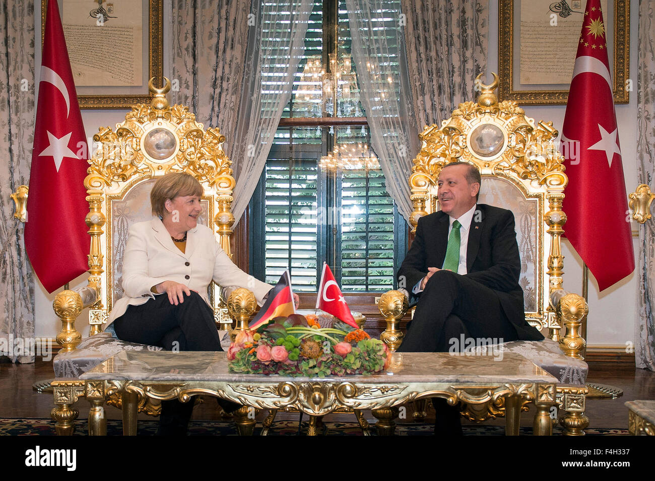 Istanbul, Turkey. 18th Oct, 2015. HANDOUT - A handout shows German ...