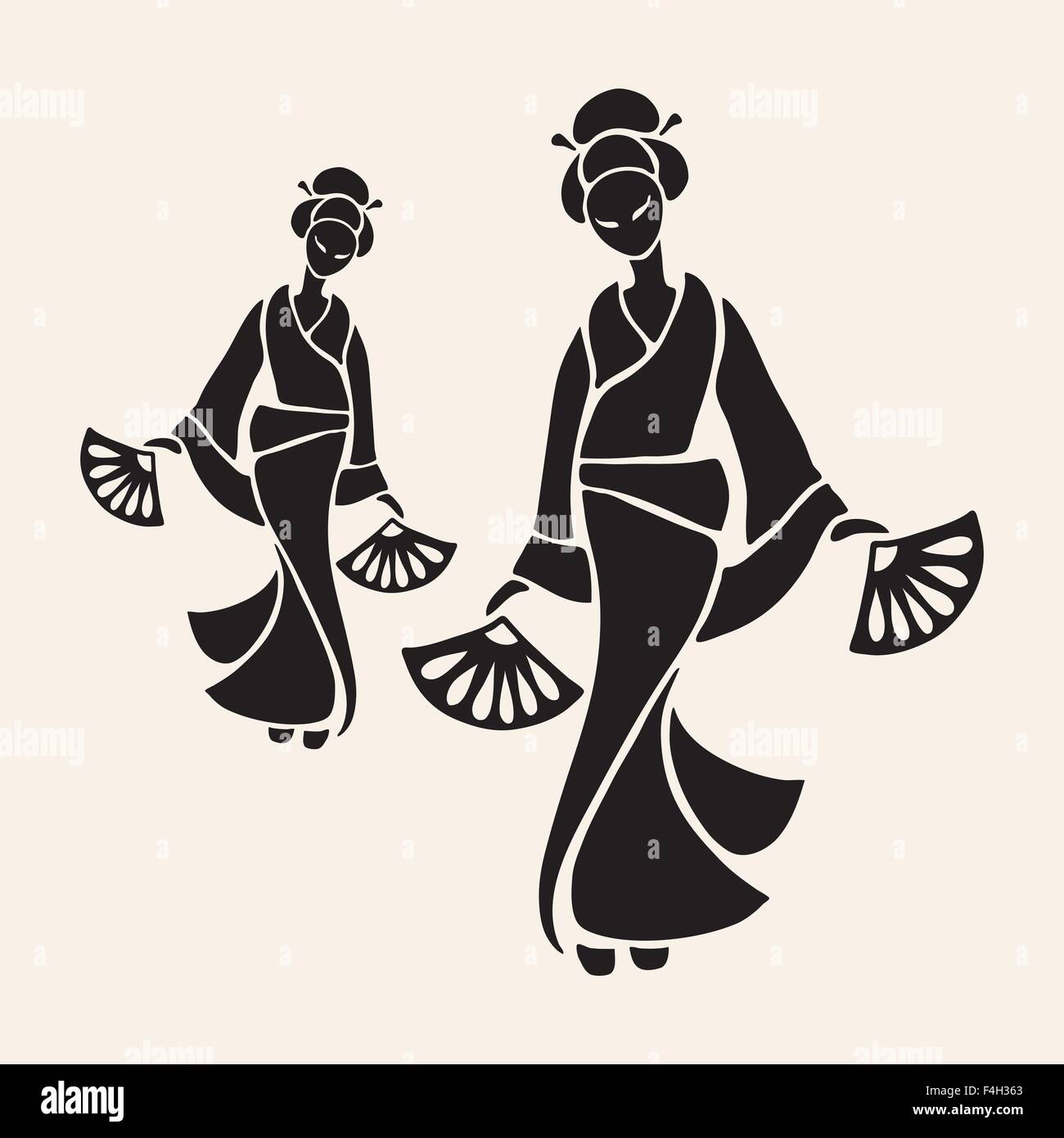 Beautiful Chinese Women Stock Vector Image & Art - Alamy