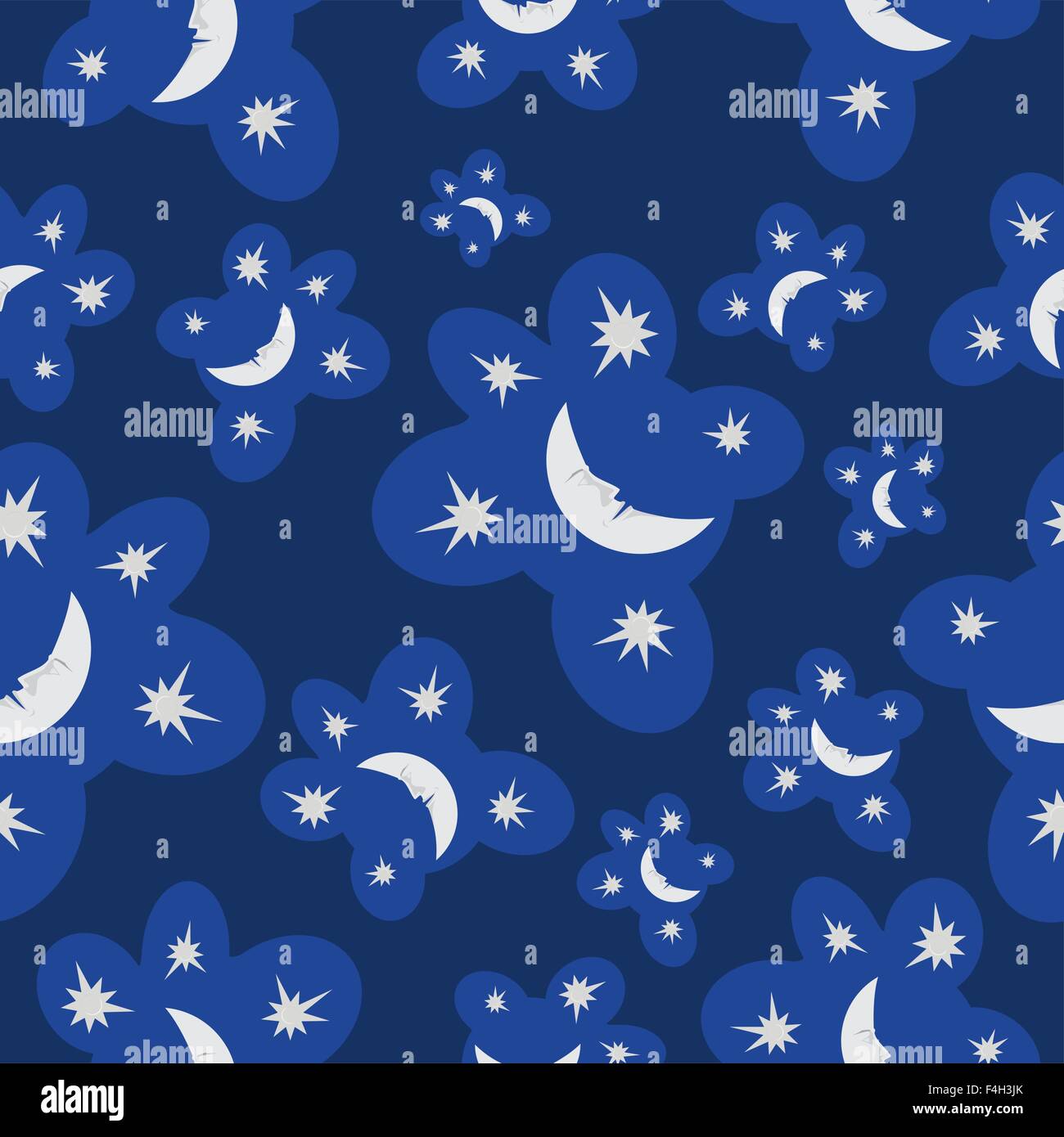 The pattern is moon and stars Stock Vector Image & Art - Alamy