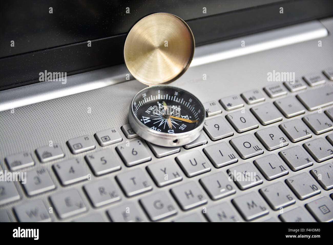 Button compass hi-res stock photography and images - Alamy