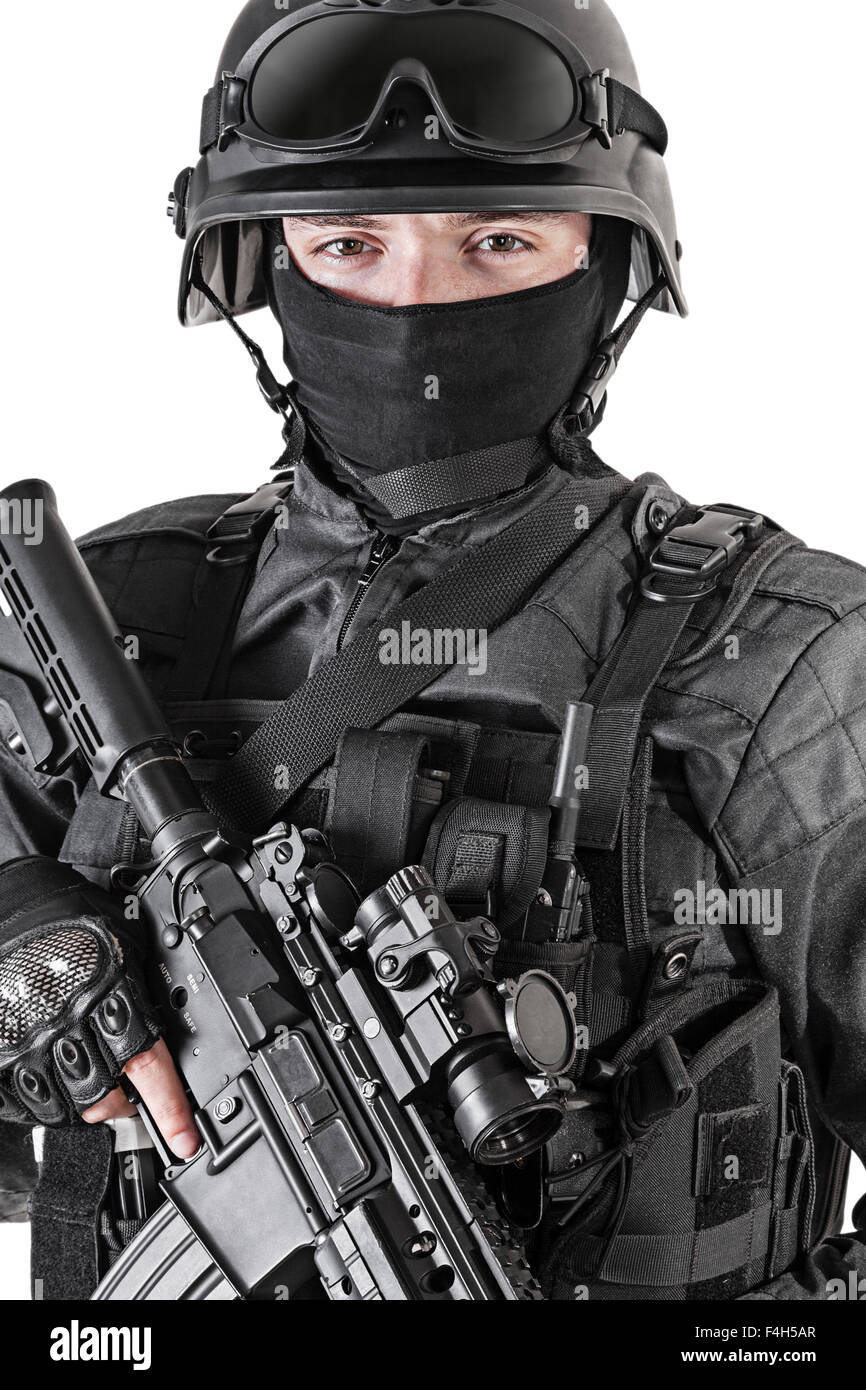 SWAT police officer Stock Photo - Alamy