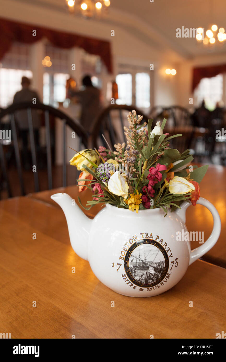 A tea pot in Abigails tea room, Boston Tea Party Ships and Museum ...