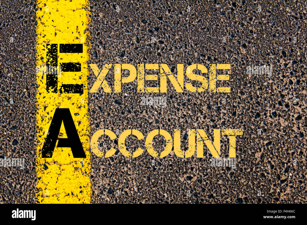 Concept image of Business Acronym EA as EXPENSE ACCOUNT written over ...
