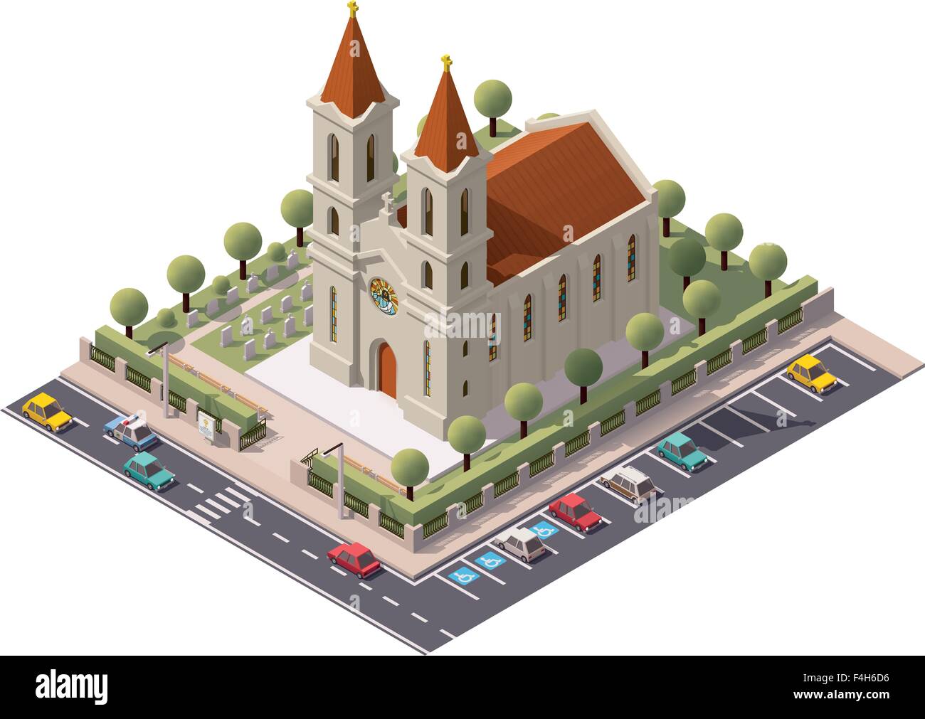 Vector isometric church Stock Vector Image & Art - Alamy