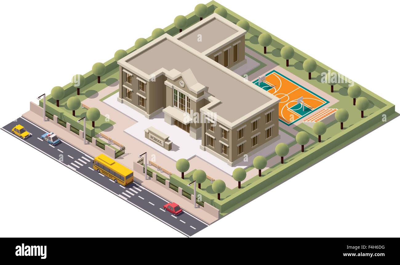 Elementary school building map hi-res stock photography and images - Alamy