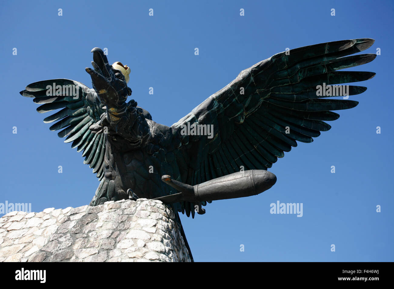 Statue hungarian turul bird sword hi-res stock photography and images ...