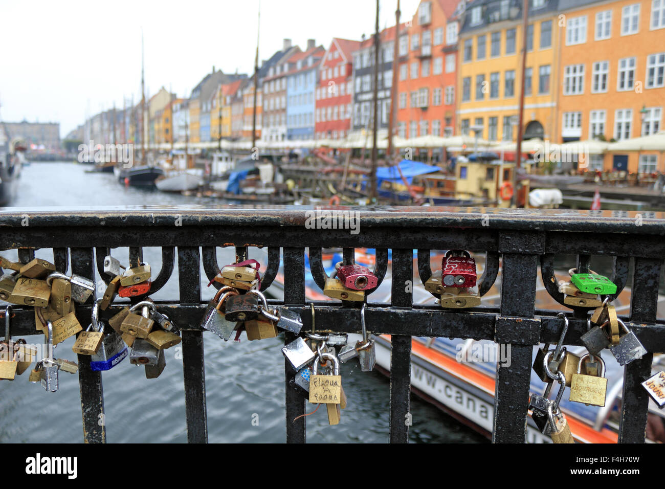 Denmark love locks hi-res stock photography and images - Alamy
