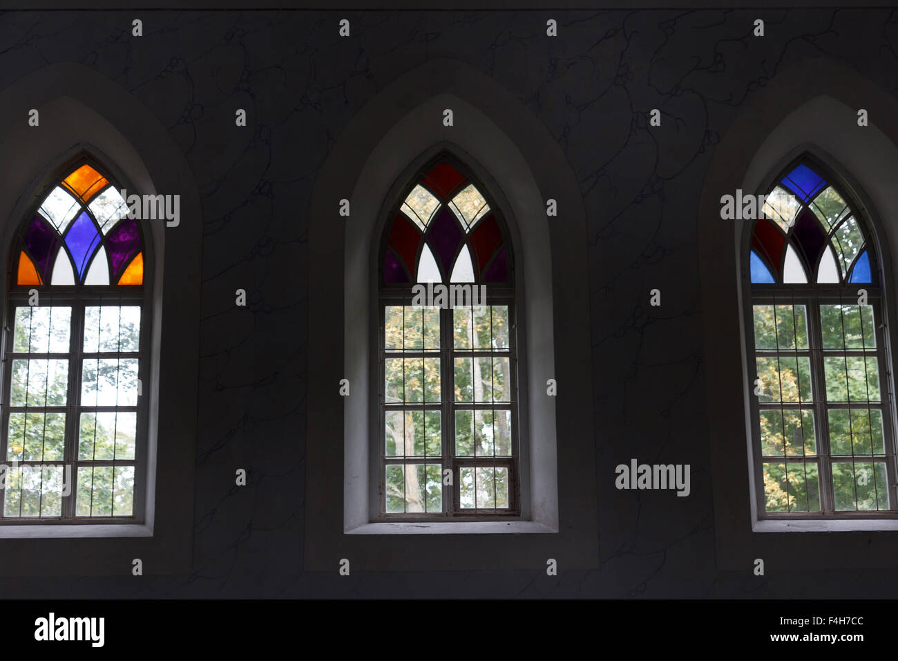 Stained glass windows faith hope hi-res stock photography and images ...