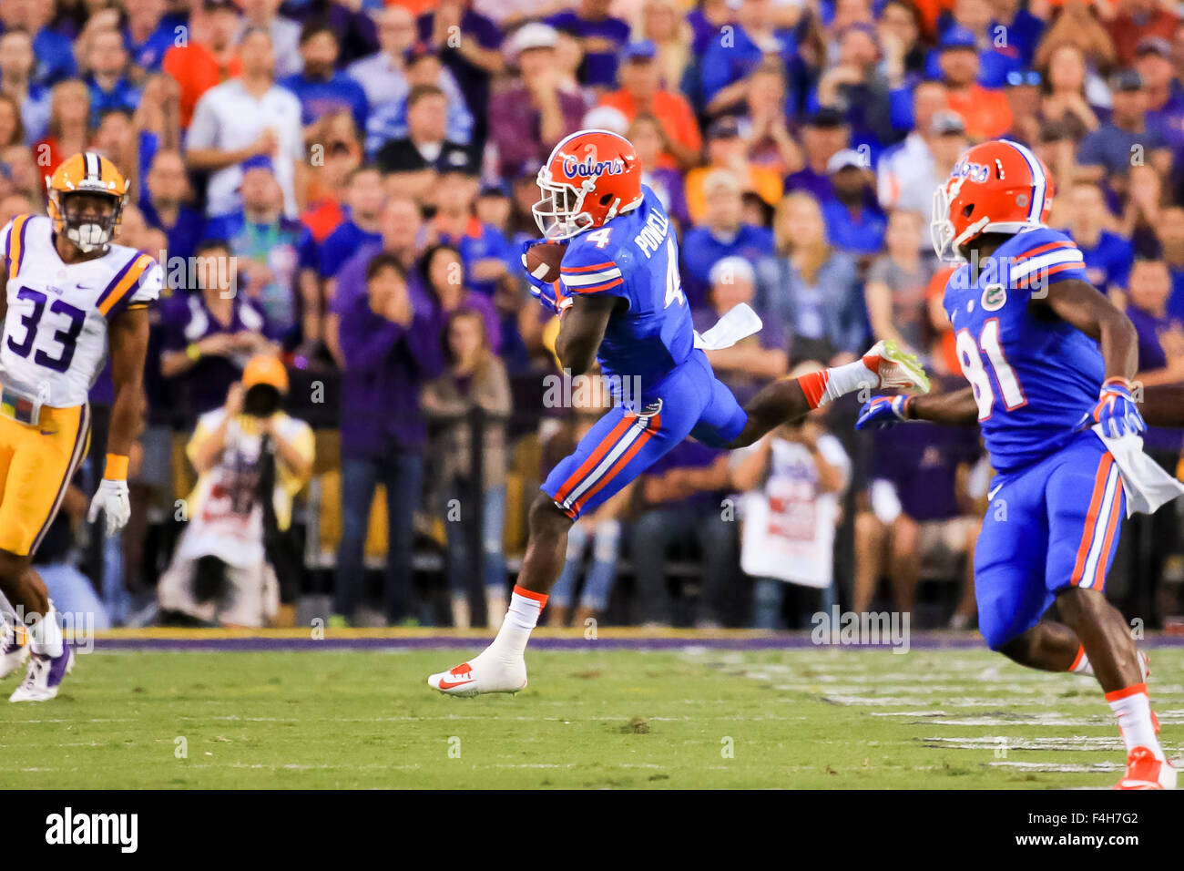 Rouge, LA, USA. 17th Oct, 2015. Florida Gators wide receiver Brandon ...