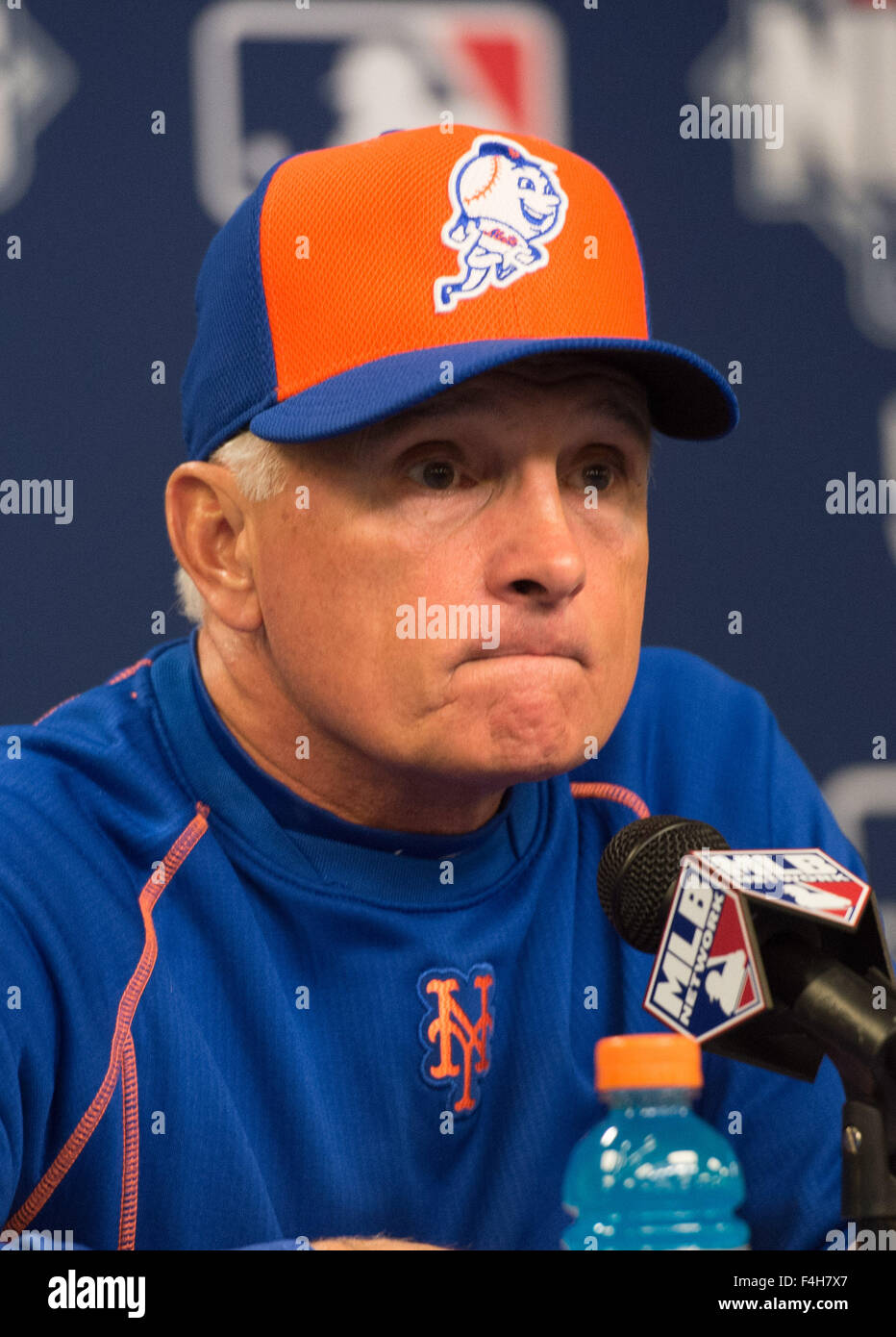 New York, NY, USA. 17th Oct, 2015. New York Mets manager TERRY COLLINS ...