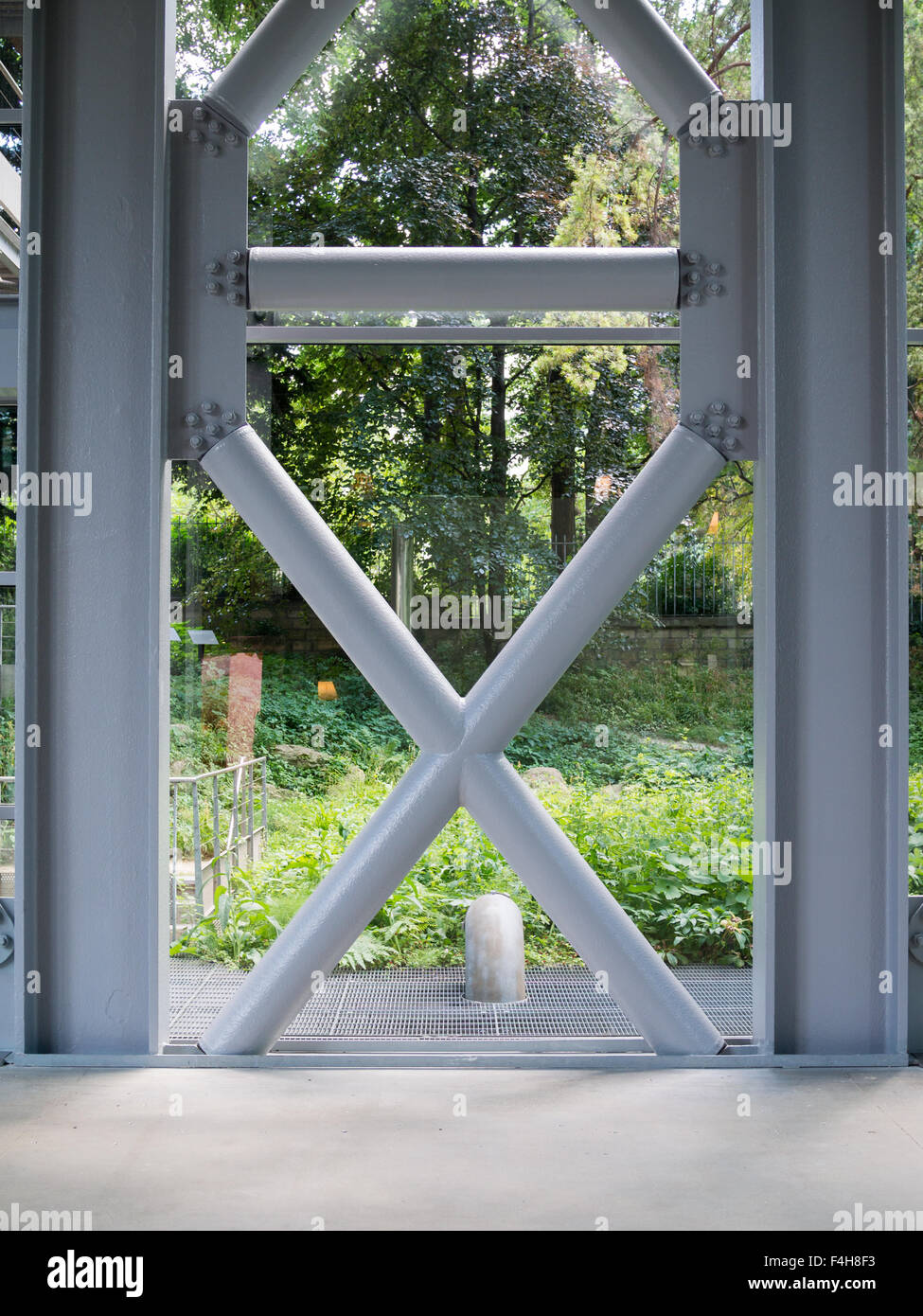 Cartier Foundation building detail Stock Photo - Alamy
