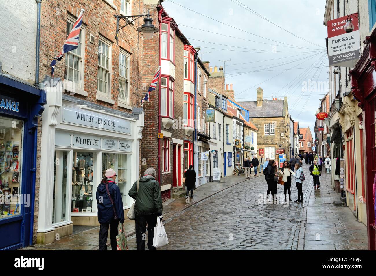 Church street Whitby North Yorkshire Stock Photo - Alamy