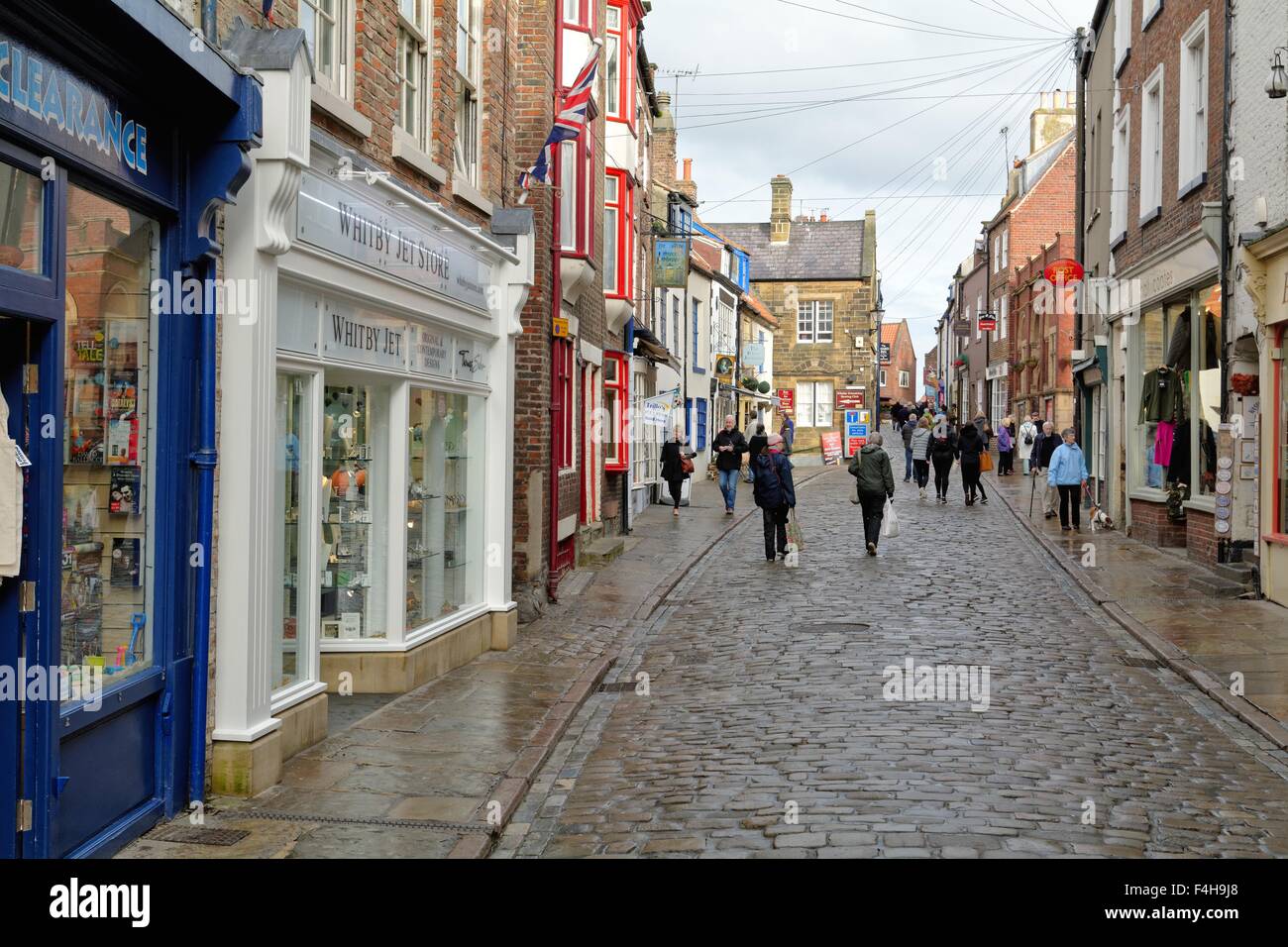 Church street Whitby North Yorkshire UK Stock Photo - Alamy