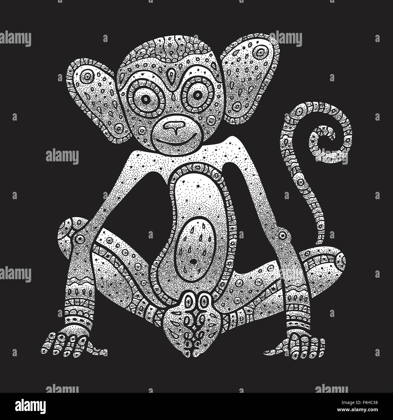 Chinese zodiac Monkey Stock Vector Image & Art - Alamy