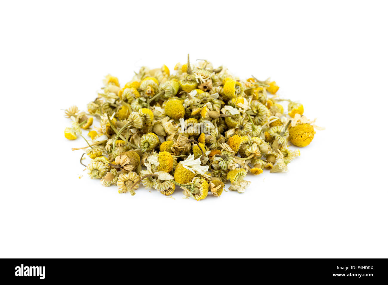 Loose chamomile tea isolated on white background Stock Photo - Alamy