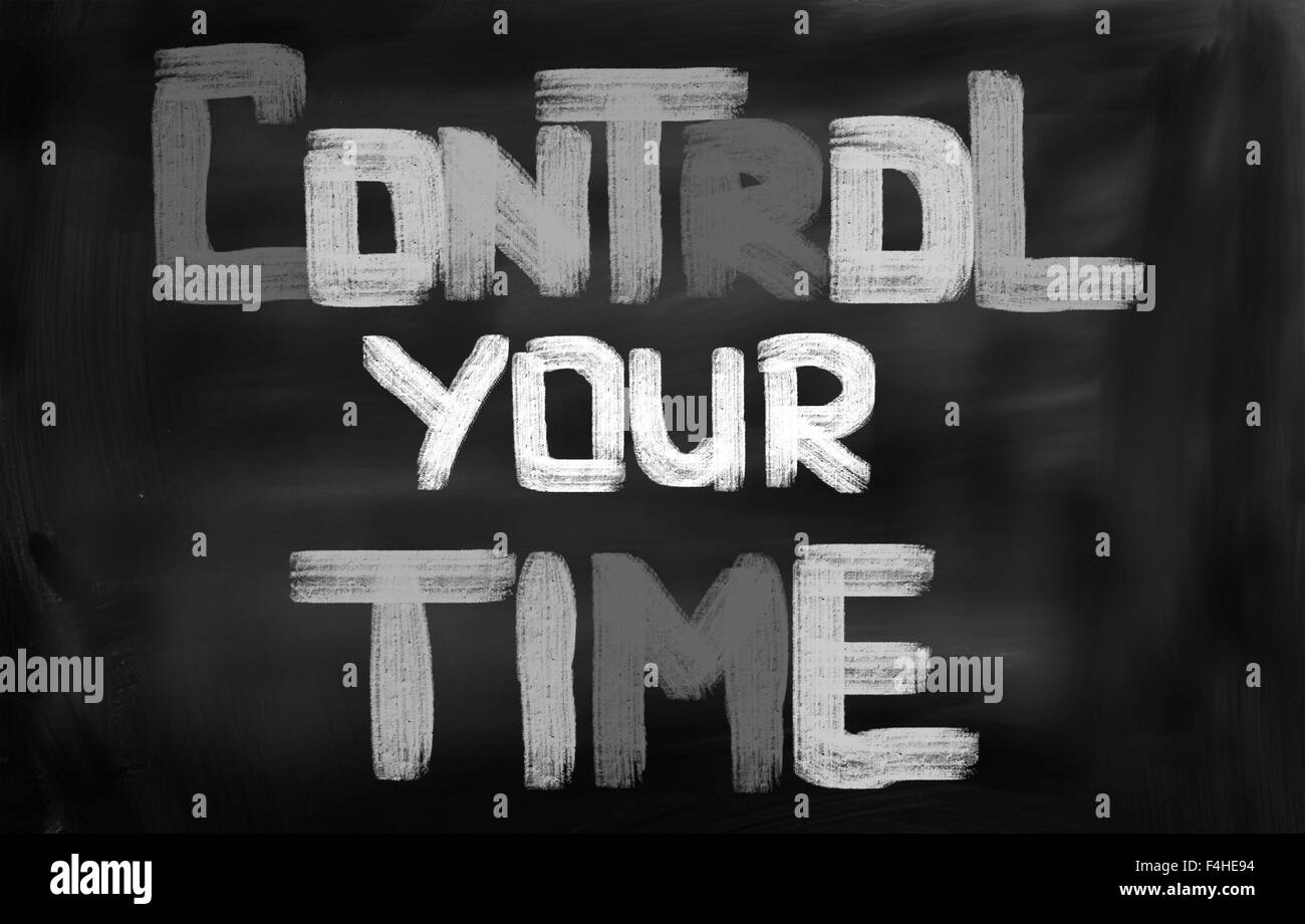 Control Your Time Concept Stock Photo - Alamy