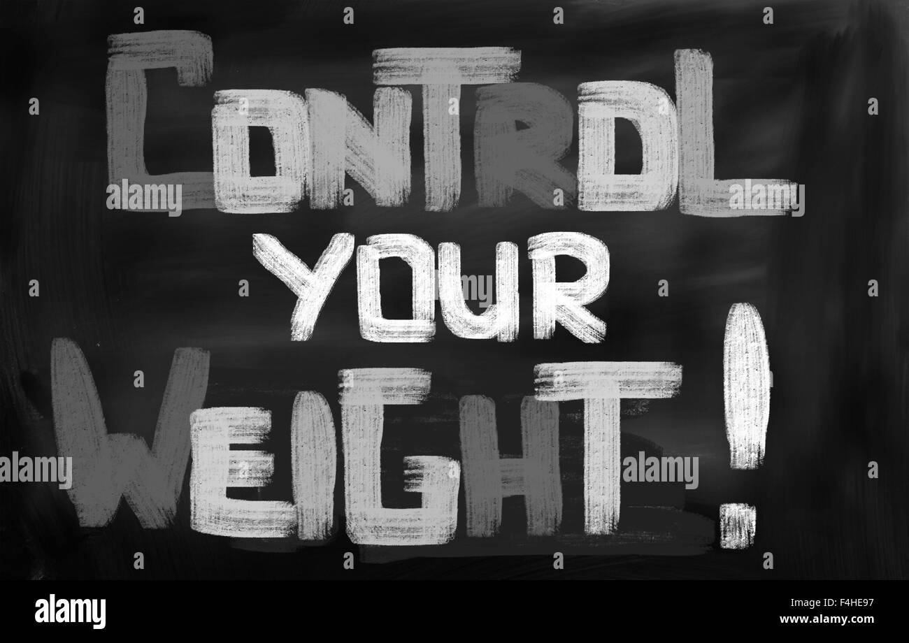 Control Your Weight Concept Stock Photo - Alamy