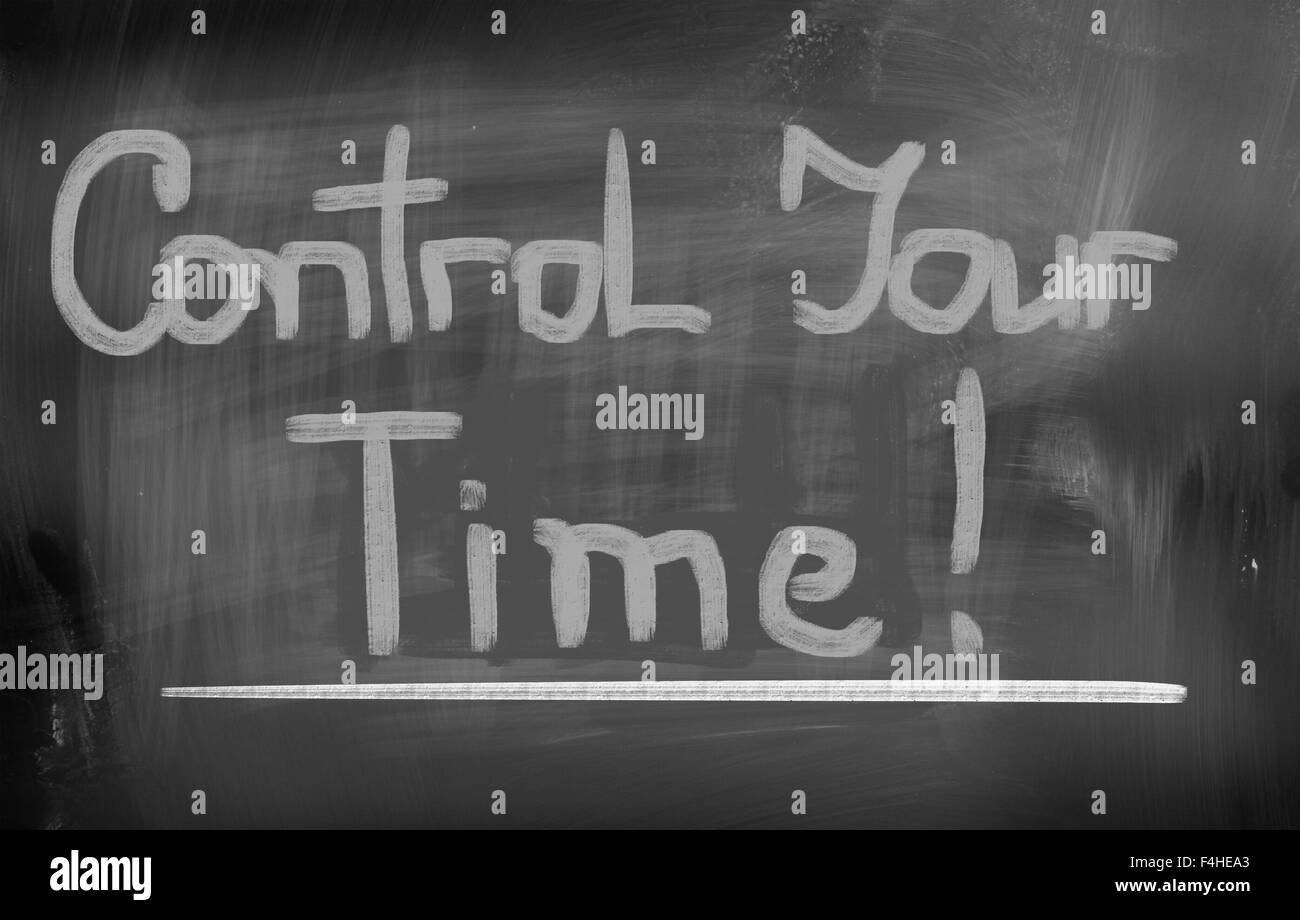 Control Your Time Concept Stock Photo - Alamy