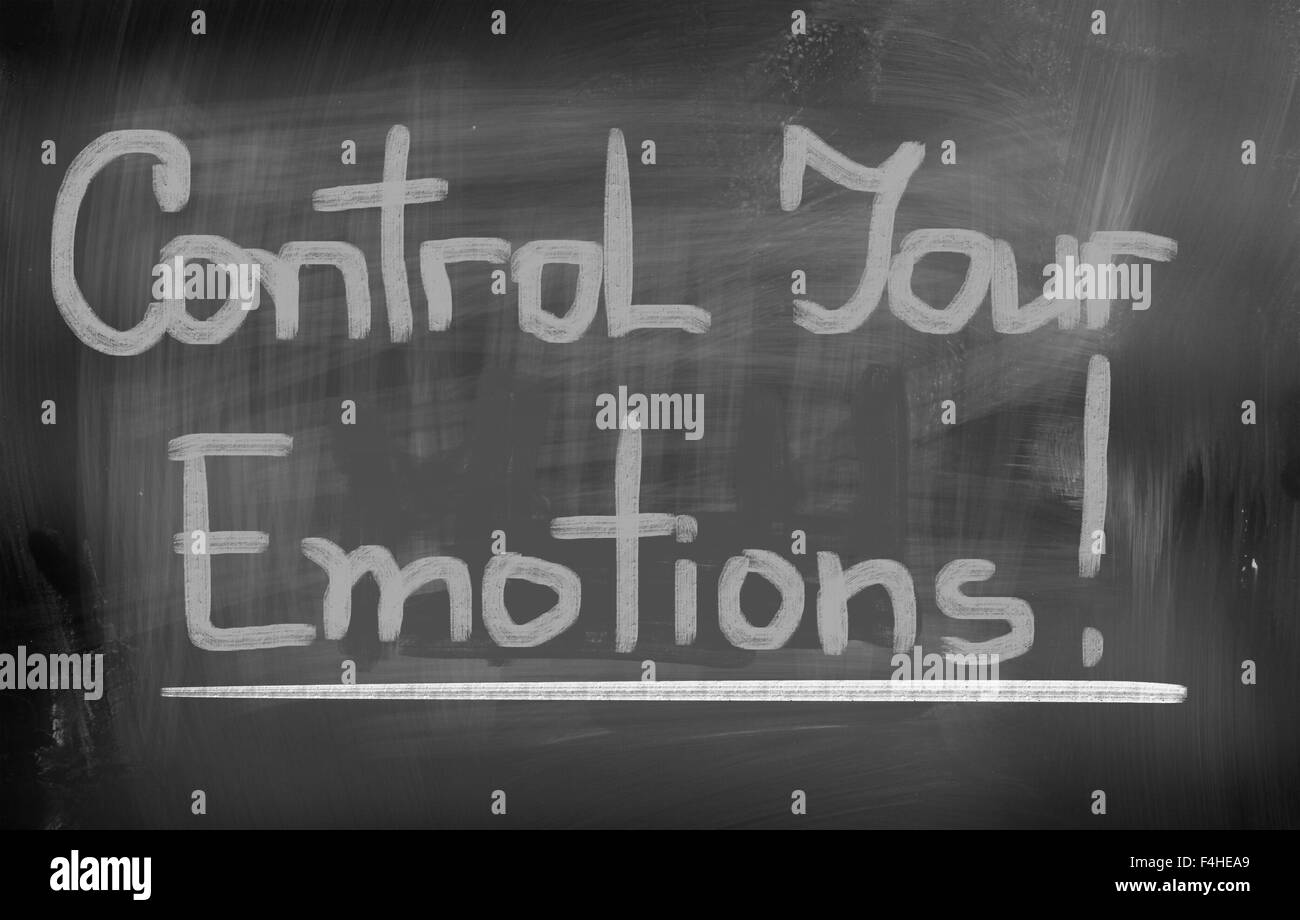 Control Your Emotions Concept Stock Photo - Alamy
