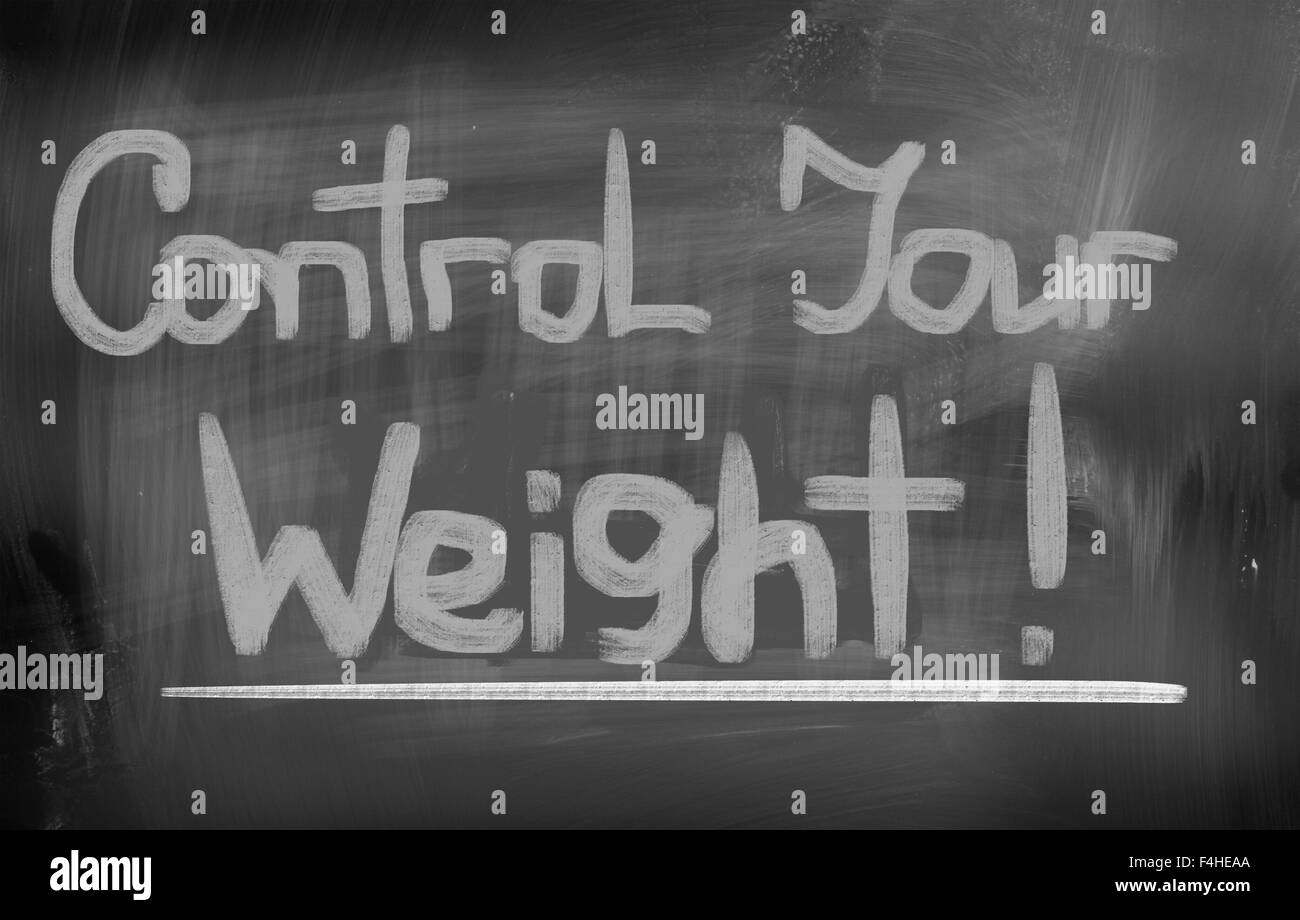Control Your Weight Concept Stock Photo - Alamy