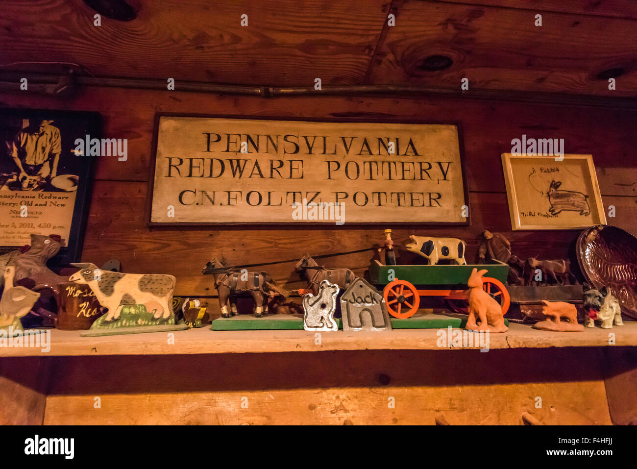 Reinhold, USA. 17th Oct, 2015. Shop and workspace of Ned & Gwen Folz ...