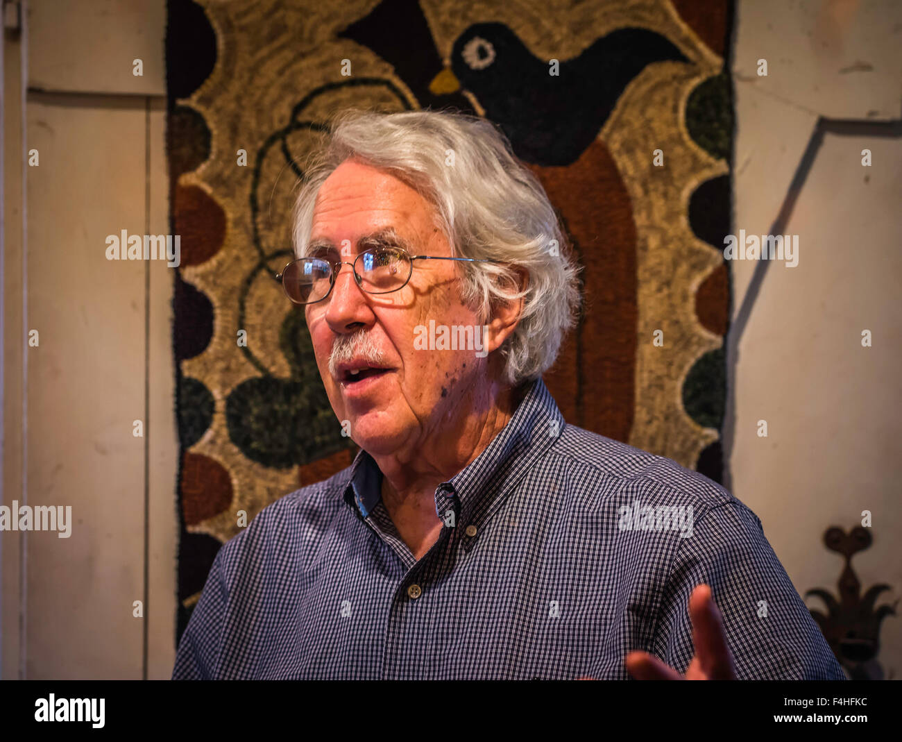 Reinhold, USA. 17th Oct, 2015. Shop and workspace of Ned & Gwen Folz ...